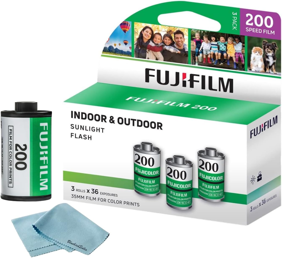 200 Color Negative Film (35mm Roll Film, 36 Exposures, 3-Pack ...