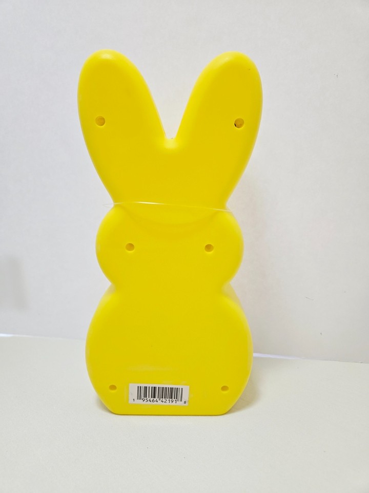 Easter Peeps Bunny 10" LED Blow Mold Candlelight Yellow - Battery ...