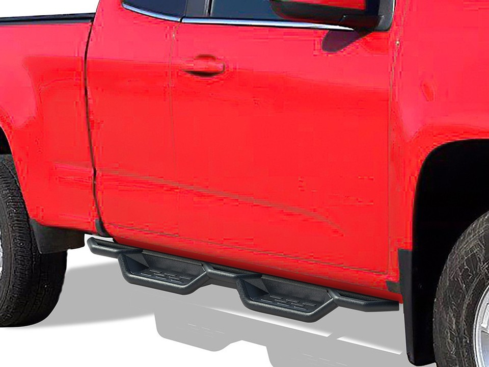 MATTE BLACK NERF BAR SIDE STEPS - Running Boards FOR Chevy Colorado EXT ...