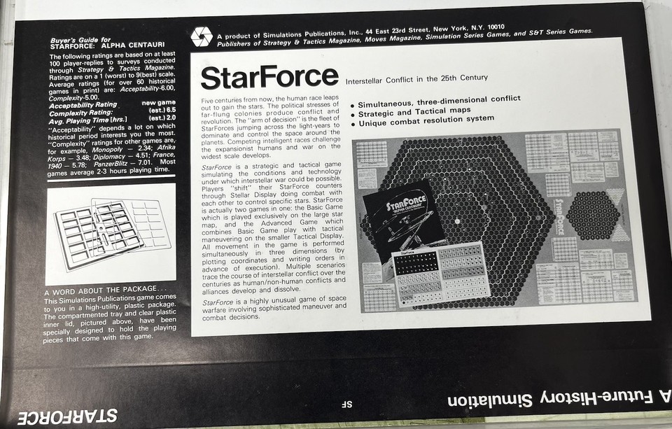 StarForce ‘Alpha Centauri’ Vintage Sci-Fi Space Combat Simulation Game ...