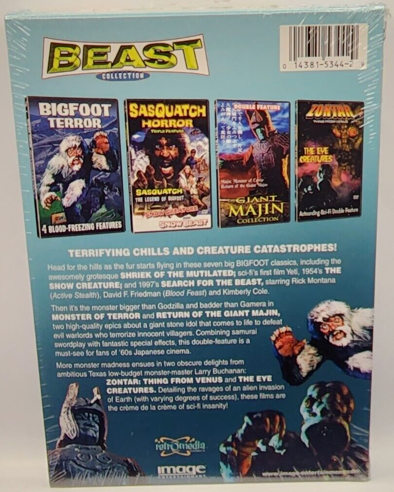 Beast Collection (4-Disc DVD Set, 11 Features) Bigfoot Terror ...