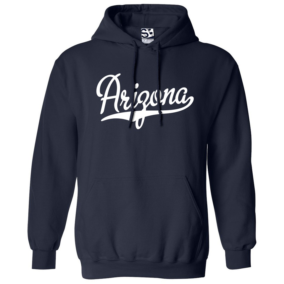 Arizona Script HOODIE | Baseball Sports Team Jersey Mens Hooded ...