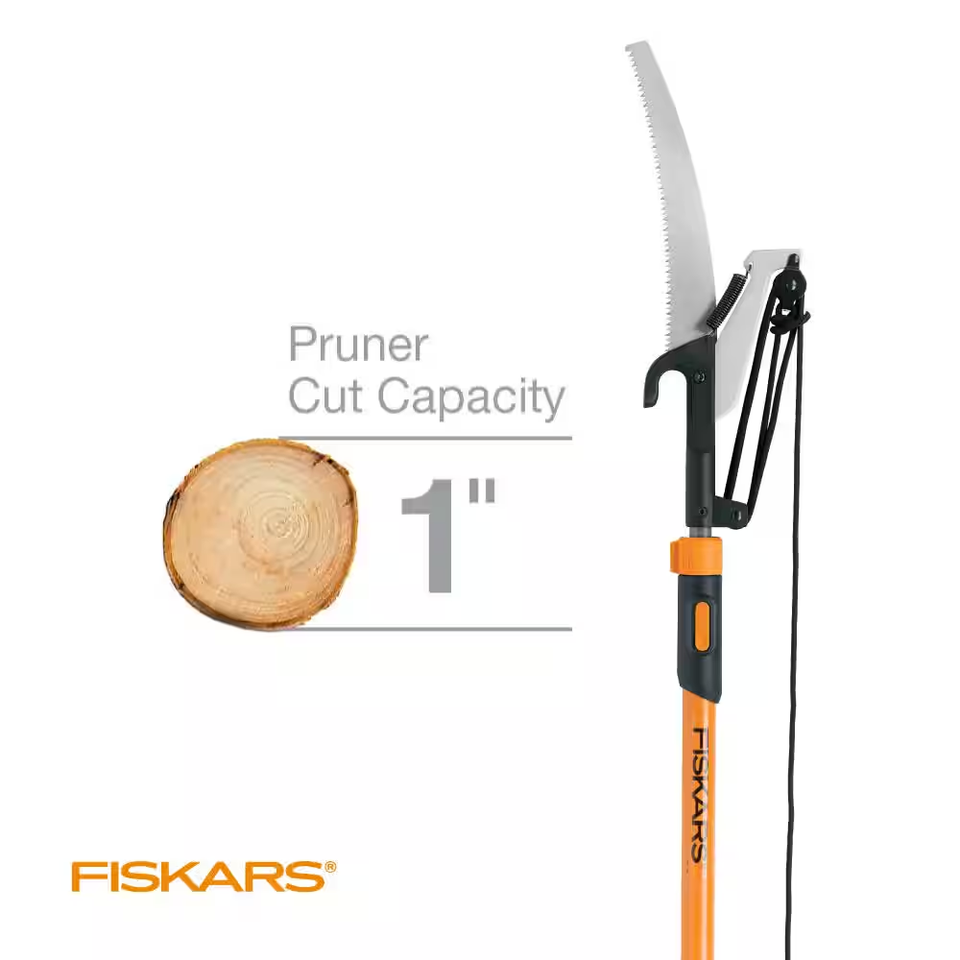 Fiskars Cut Capacity Tree Pruner Steel Blade Fiberglass Handled Extends ...