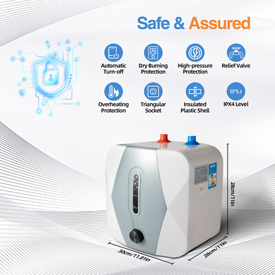 110V 1500W Electric Instant Hot Water Heater Below Sink Mini Small ...