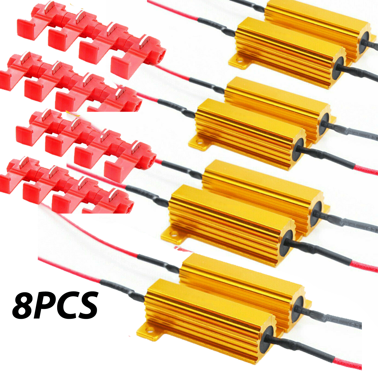 2-10 Load Resistor 50W 6RJ 6ohm LED Decoder FIX Hyper Flash Turn Signal ...
