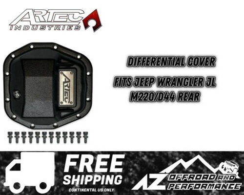 ARTEC Hardcore Rear M220/D44 Diff Cover fits 2018-2023 Jeep Wrangler JL ...