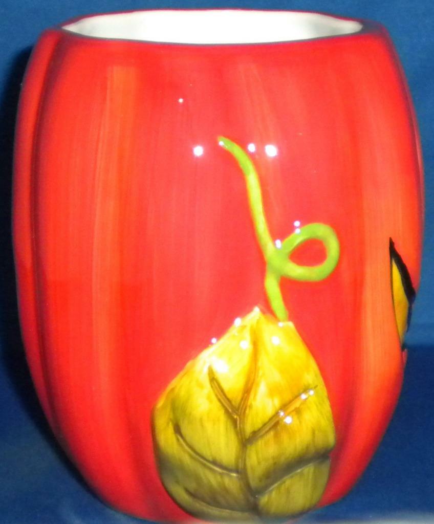 Susan Winget Halloween Ceramic Mug Pumpkin Jack O Lantern Handpainted ...