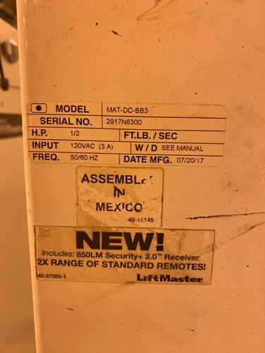 LiftMaster Mega Arm Tower Barrier Gate Operator MAT-DC-BB3 | eBay