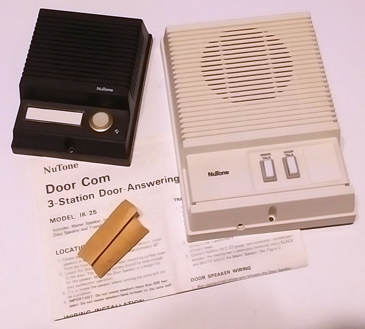 Nutone Intercom Systems Diagram Rebuilding A Pair Of NuTone Model 2016