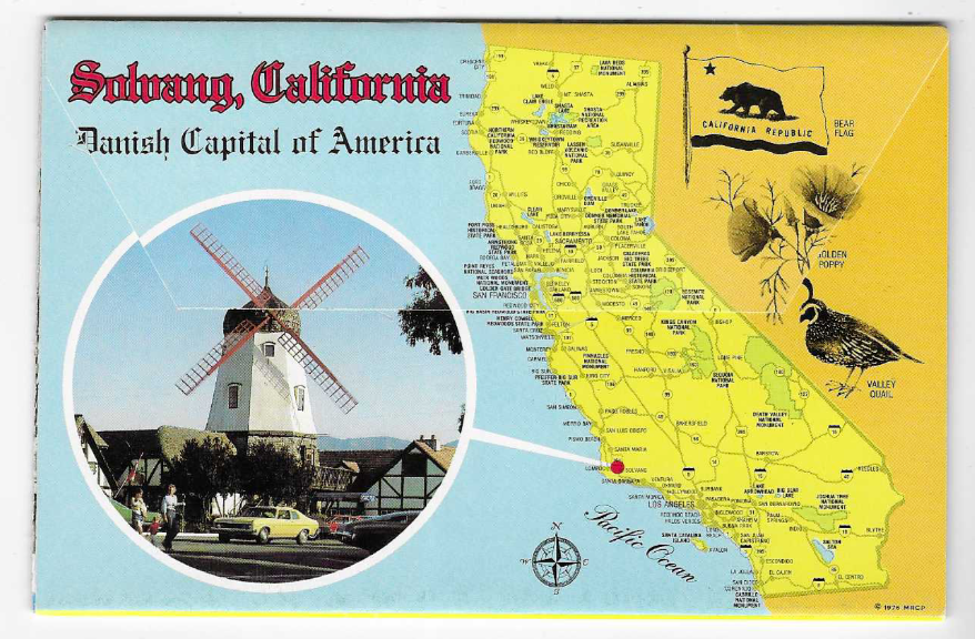 POSTCARD FOLDER-SOLVANG, CALIFORNIA | eBay