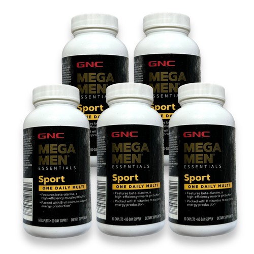 5x GNC MEGA MEN’S Sport Energy Muscle One Daily Mens Multivitamin, Exp ...