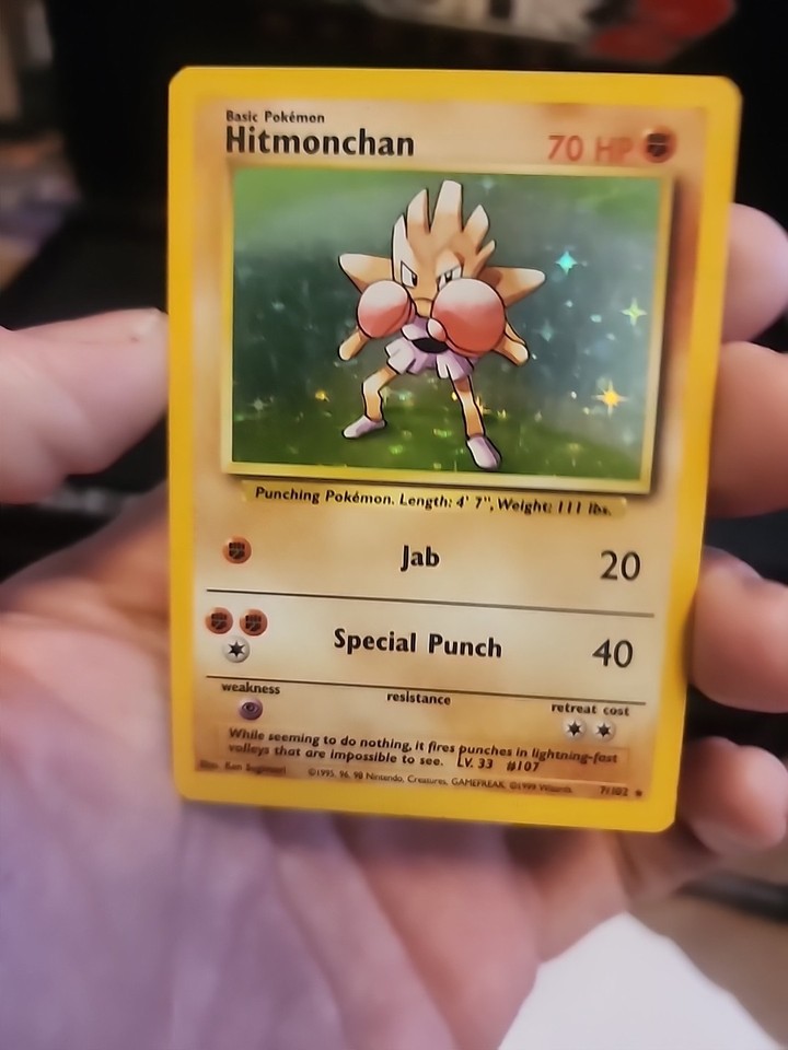 Hitmonchan Pokémon Card Base Set 7/102 Holo Rare | eBay