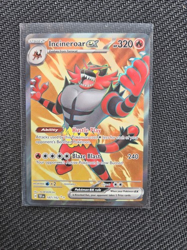 Pokémon TCG Incineroar EX 187/162 Temporal Forces Ultra Rare Full Art ...