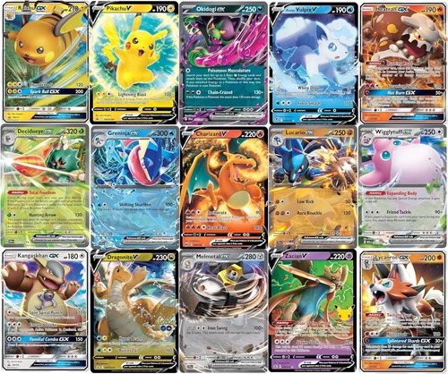 5 Pokemon Ultra Rare Card Lot - V, Gx, ex, Standard Trading Size | eBay