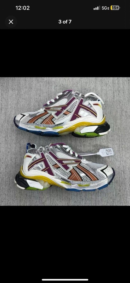 Balenci Multicolored Tracks Sneakers | eBay UK