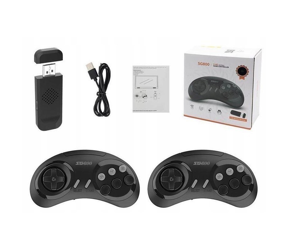 Wireless HDMI 4K TV Game Stick Console Built-in 64GB 30000+Retro Games+ ...