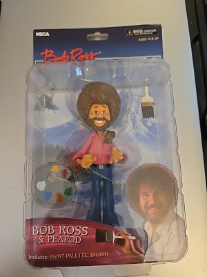 Bob Ross and Peapod..The Joy Of Painting Figure. NIB | eBay