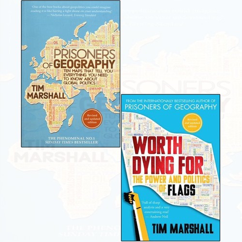 Tim Marshall 2 Books Collection Set Prisoners of Geography Worth Dying ...