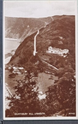 Alt Postkarte Lynmouth Countisbury Hill | eBay