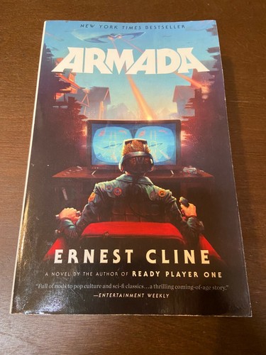 Armada~Ernest Cline~First Edition Paperback, 2015~NYT Bestseller~Aliens ...
