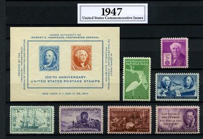 Dealer Dave UNITED STATES Stamps 1947 COMMEMORATIVE SET, POST OFFICE ...