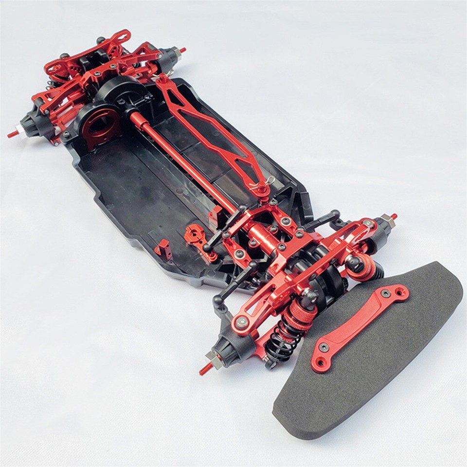 RC Car Frame Metal Frame Racing Rally Tire Axle Frame Model Car for 1: ...