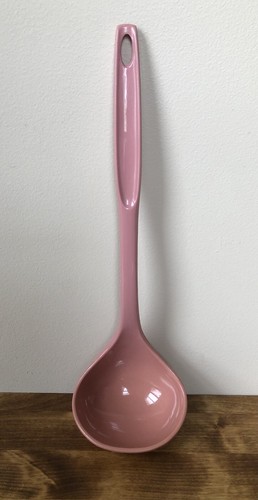 Vintage Foley Dusty Rose Pink Ladle Soup Spoon Dipper Kitchen Cooking ...