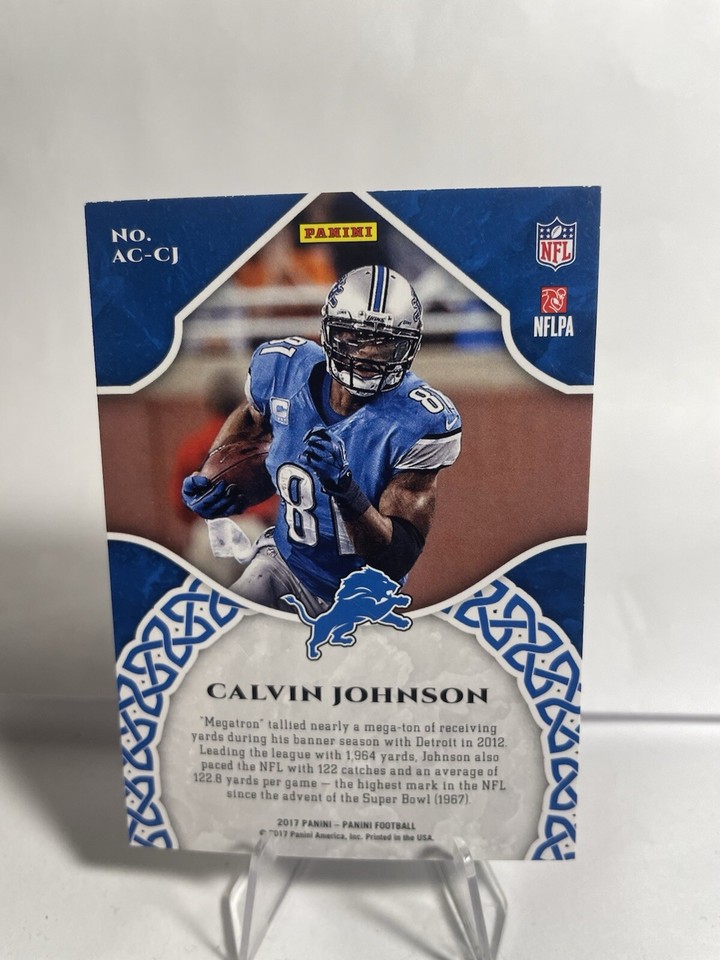 2017 Panini - Accolades #AC-CJ Calvin Johnson | eBay