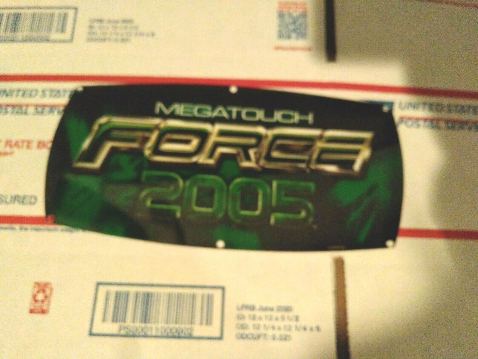 megatouch force 2005 arcade touchscreen upright marquee #358 | eBay