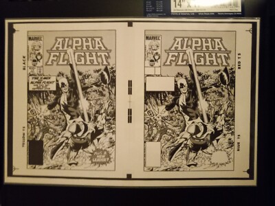Byrne ALPHA FLIGHT 17 DOUBLE COVER - PRODUCTION PIECE - GUARDIAN VS ...