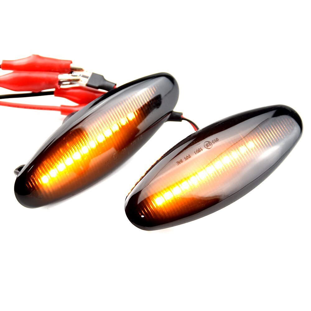 2x Dynamic Fender Side Marker Turn Signal Light Indicator for Jaguar XJ ...