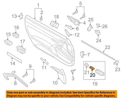 PORSCHE OEM 84-22 911 Door Interior Trim-Bulb 99963103290 | eBay