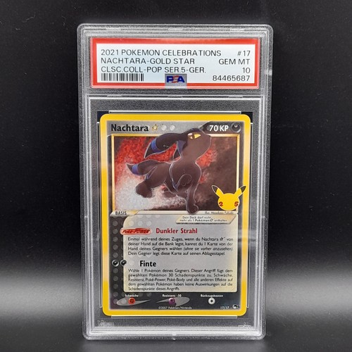 Pokemon PSA10 Umbreon/Nachtara Holo 2021 Celebrations Deutsch #17 | eBay