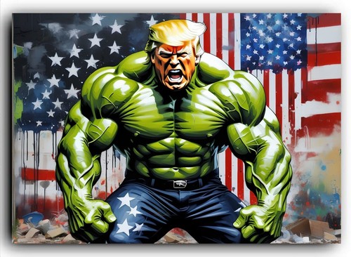 Donald Trump as The Hulk Custom Card - Exclusive Art - Trump Smash ...