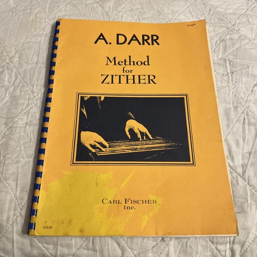 Vtg A Darr Method for Zither Book English German Carl Fischer 0630 ...