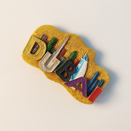 Dubai Landmark Building Burj Khalifa Tourist Souvenir 3D Resin Fridge ...