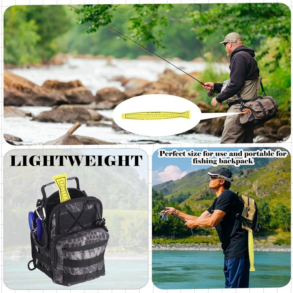 2 Pcs Fish Measuring Board Folding Fishing Ruler Fishing Measurement ...