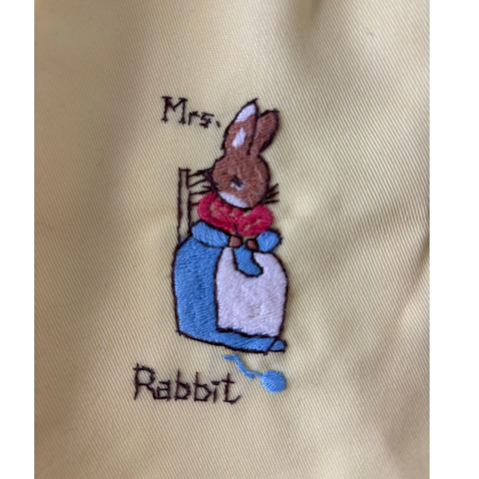 Vintage Baby Girl Thomas Creation Beatrix Potter Mrs Ribbit Yellow Coat ...