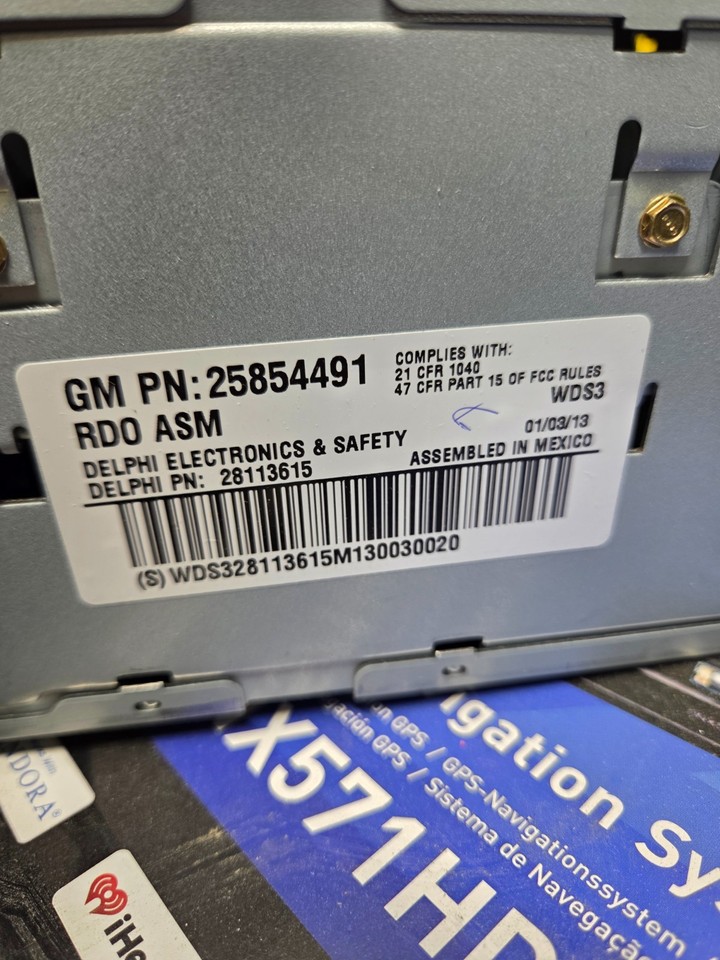 OEM 2008-2013 Chevrolet Corvette C6 Z06 ZR1 AM FM Radio CD Aux Input ...