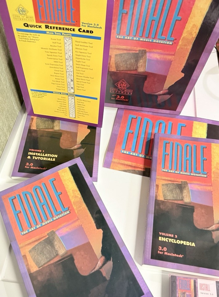 Finale: The Art of Music Notation 3.0 for Macintosh Mac w/ Sealed Disks ...