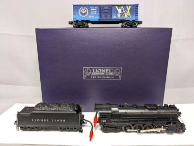 Lionel #6-18053 Century Club No.726 Steam Loco & Tender Boxcar Display ...