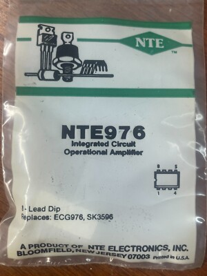 NTE Electronics NTE976 INTEGRATED CIRCUIT OPERATIONAL AMPLIFIER 8 LEAD DIP | eBay