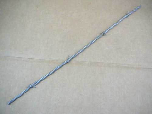 GLIDDEN'S ALL ALUMINUM TWO POINT BARB on 1 of 2 LINES - ANTIQUE BARBED ...