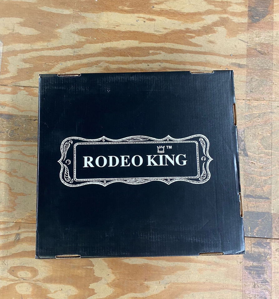 Rodeo King 10X 4 1/2 Brim Black Felt Cowboy Hat - Size 7 1/2 - UNSHAPED ...