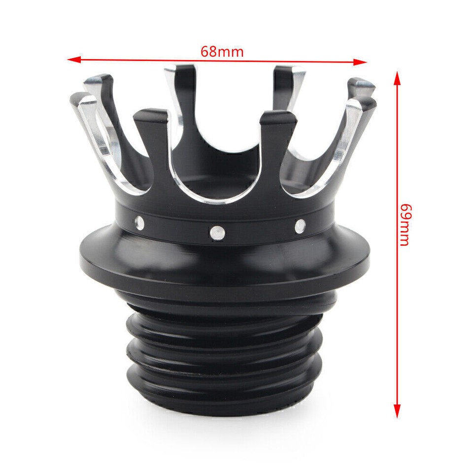 Crown Gas Cap Fuel Tank Cover Right-hand Thread Fit Harley Sportster ...