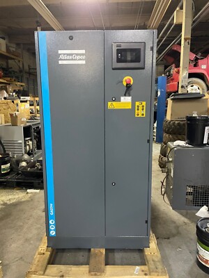 50 HP Atlas Copco GA37FF rotary screw air compressor with dryer | eBay