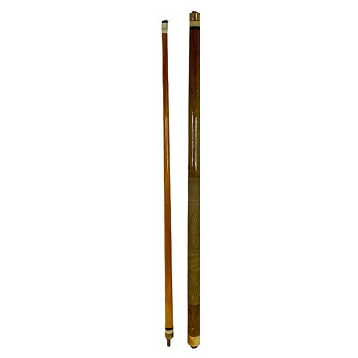 Vintage 17oz 57" Pool Cue Billiards Cue Stick Wooden Two-Piece Thread ...