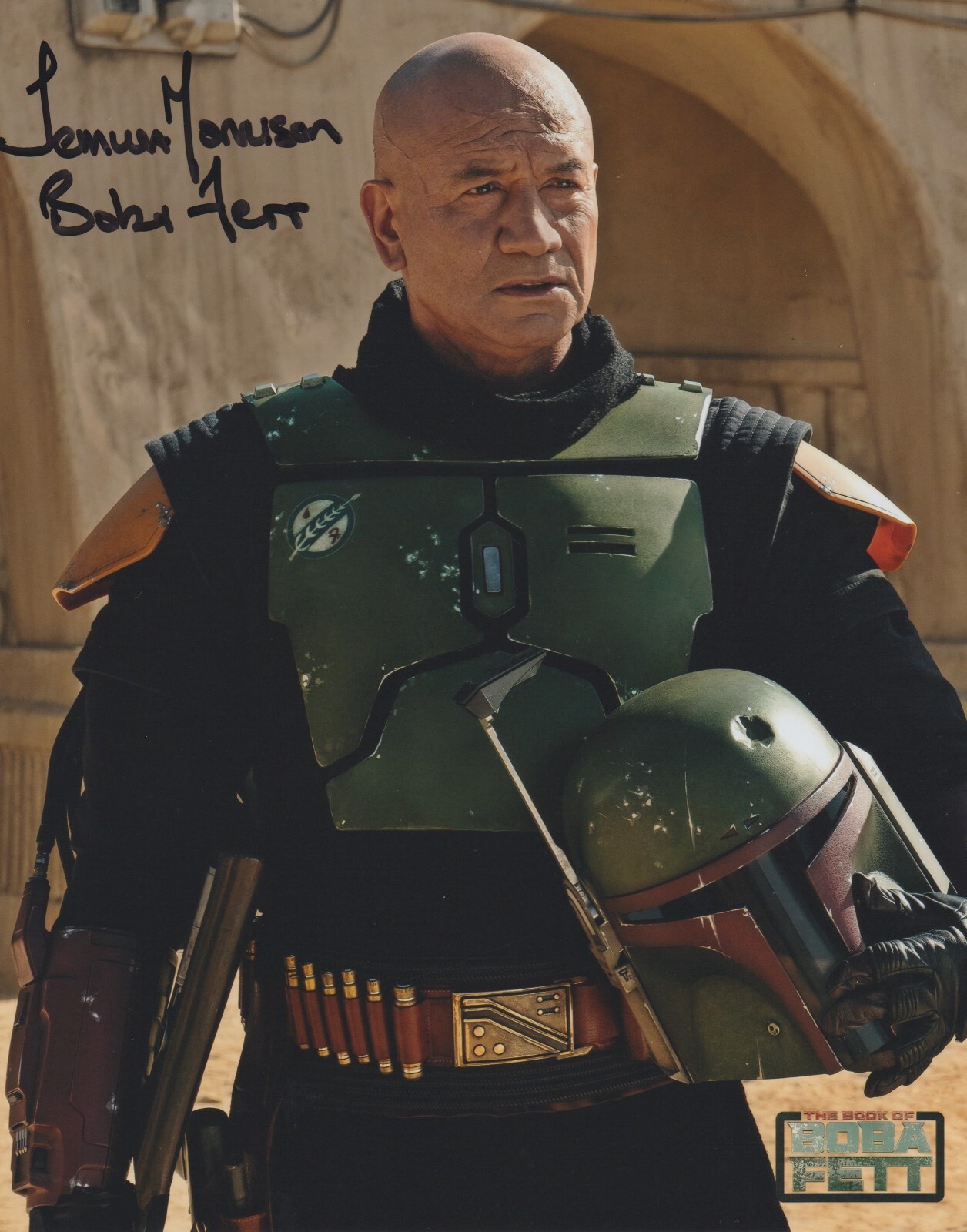 TEMUERA MORRISON SIGNED 8X10 COLOR PHOTO STAR WARS: BOOK OF BOBA FETT ...