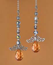 The Lakeside Collection Set of 2 Vintage Jeweled Fan Pulls Blue for ...