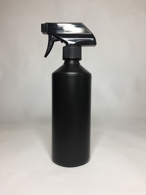 500ml Black HDPE Plastic Spray Bottle And Black Trigger Spray Pump ...